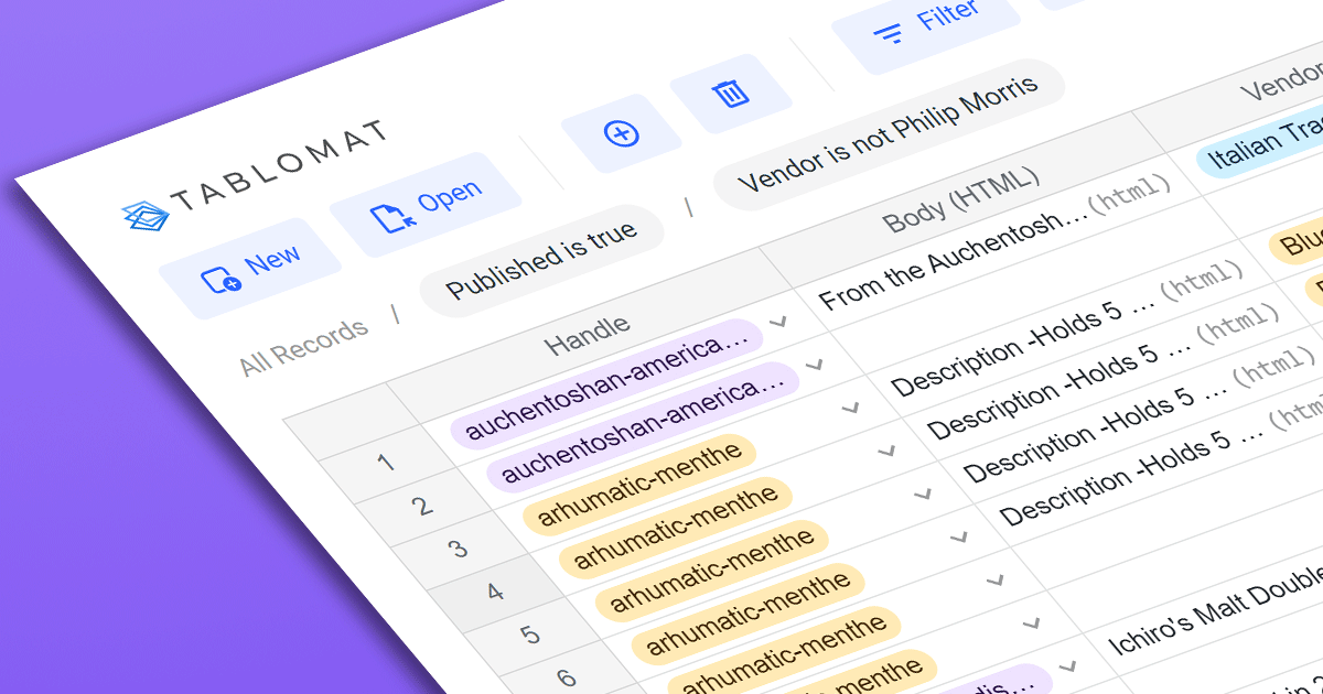 Tablomat | Modern Product Content Creation Tool